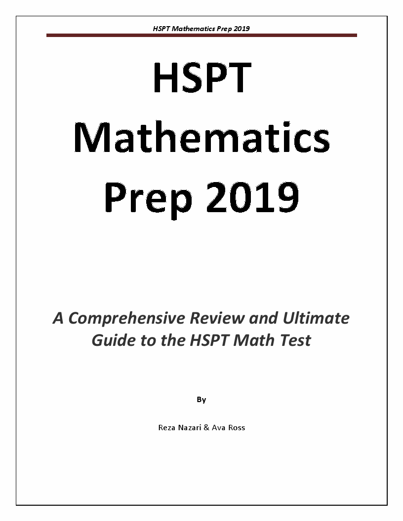HSPT Mathematics Prep 2019: A Comprehensive Review and Ultimate Guide ...