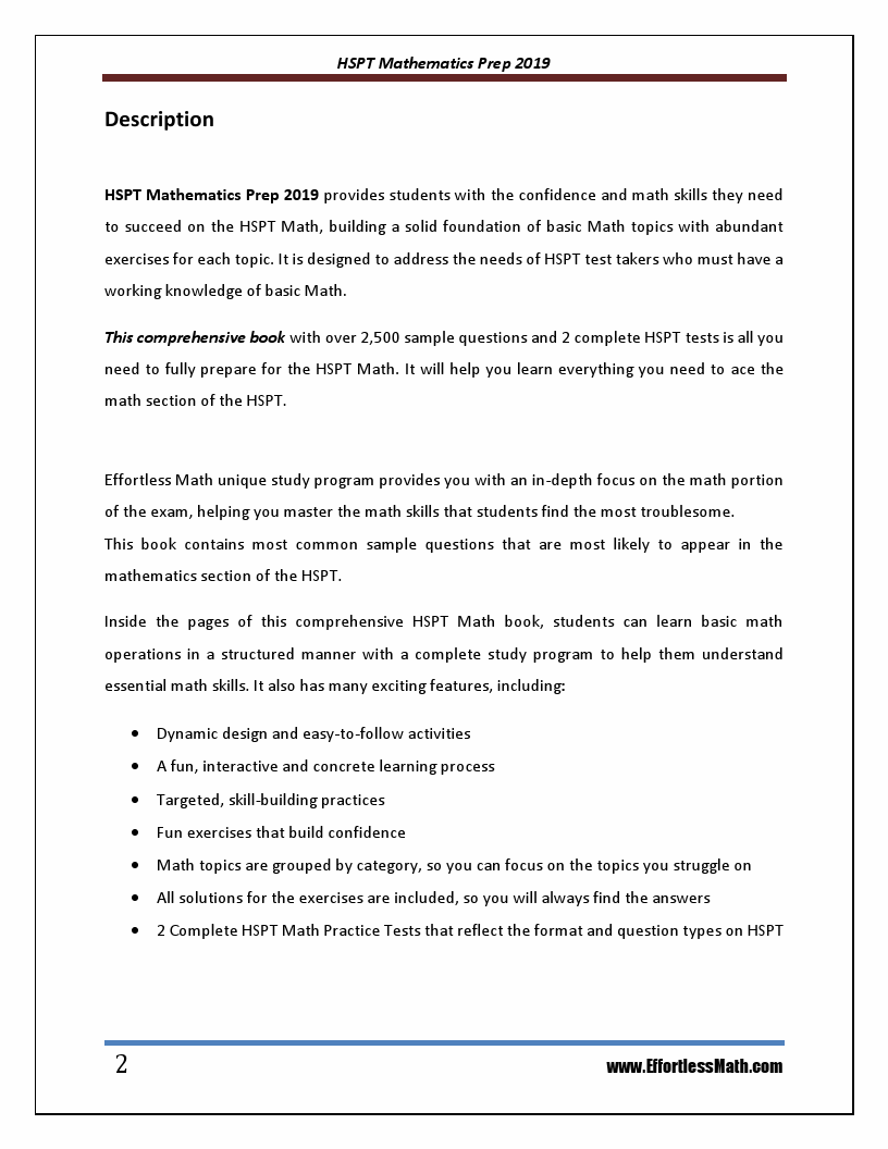 HSPT Mathematics Prep 2019: A Comprehensive Review and Ultimate Guide ...
