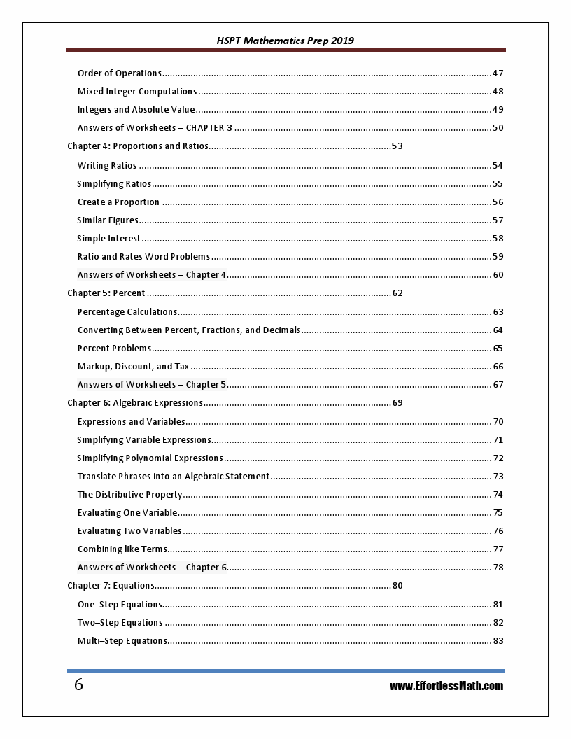 HSPT Mathematics Prep 2019: A Comprehensive Review and Ultimate Guide ...