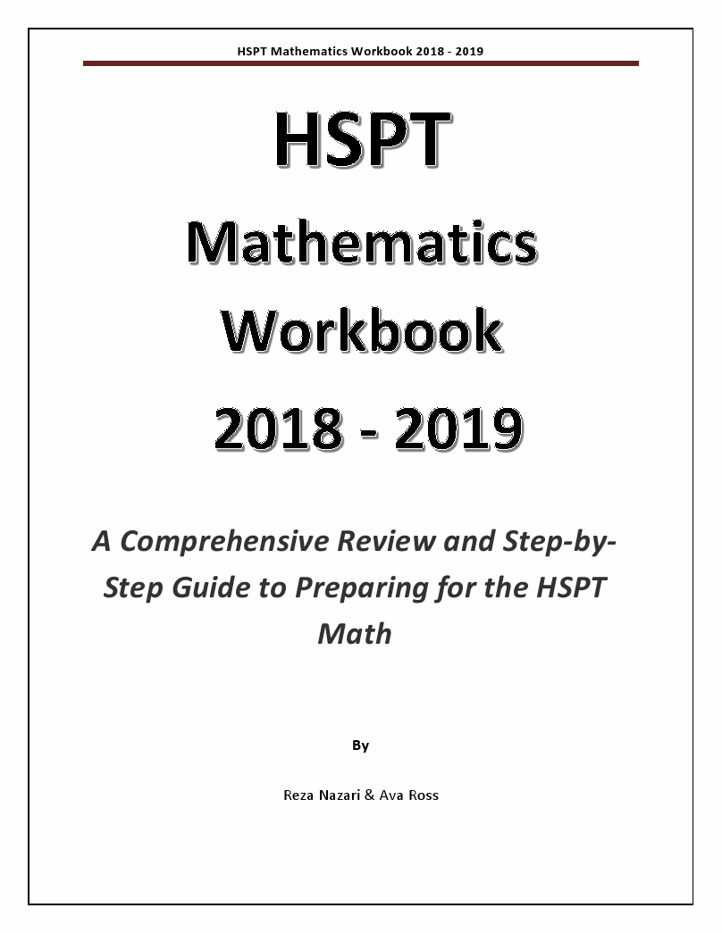 HSPT Mathematics Workbook 2018-2019: A Comprehensive Review and Step-by ...