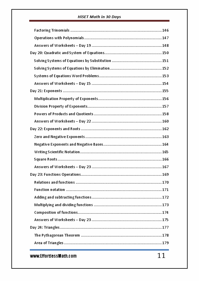 HiSET Math in 30 Days: The Ultimate Crash Course to Preparing for the ...