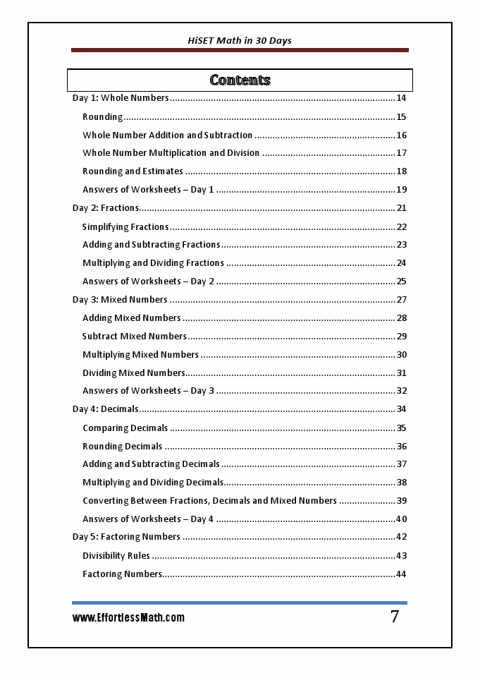 HiSET Math in 30 Days: The Ultimate Crash Course to Preparing for the ...