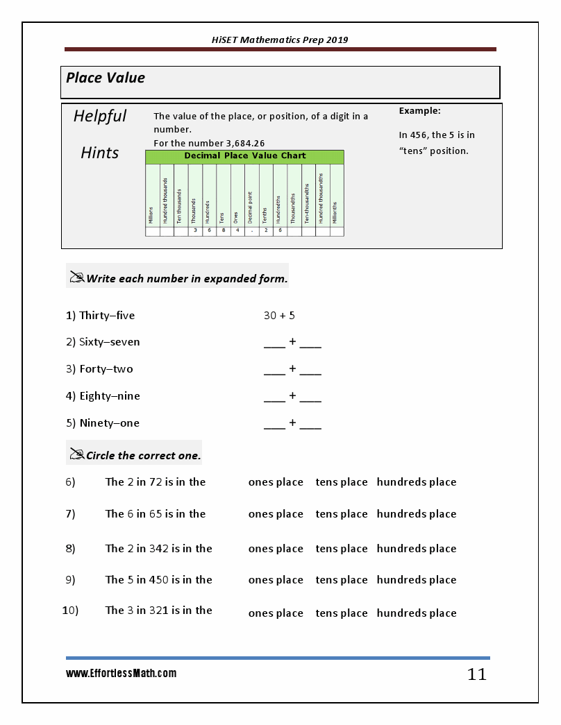 HiSET Mathematics Prep 2019: A Comprehensive Review and Ultimate Guide ...