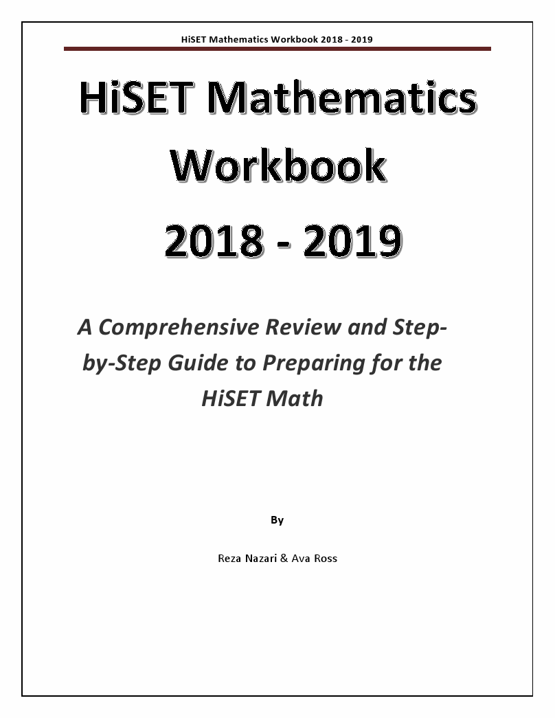 HiSET Mathematics Workbook 2018 – 2019: A Comprehensive Review and Step ...