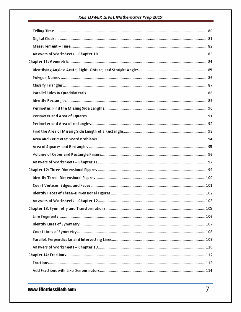 ISEE Lower Level Mathematics Prep 2019: A Comprehensive Review and ...