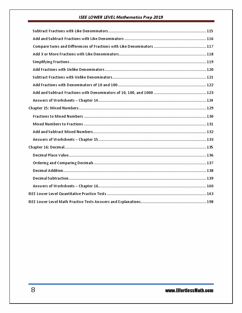 ISEE Lower Level Mathematics Prep 2019: A Comprehensive Review and ...