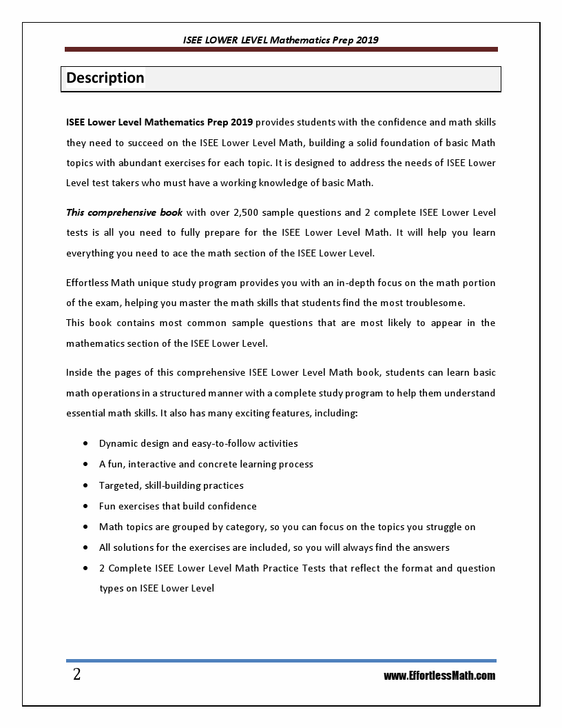 ISEE Lower Level Mathematics Prep 2019: A Comprehensive Review and ...