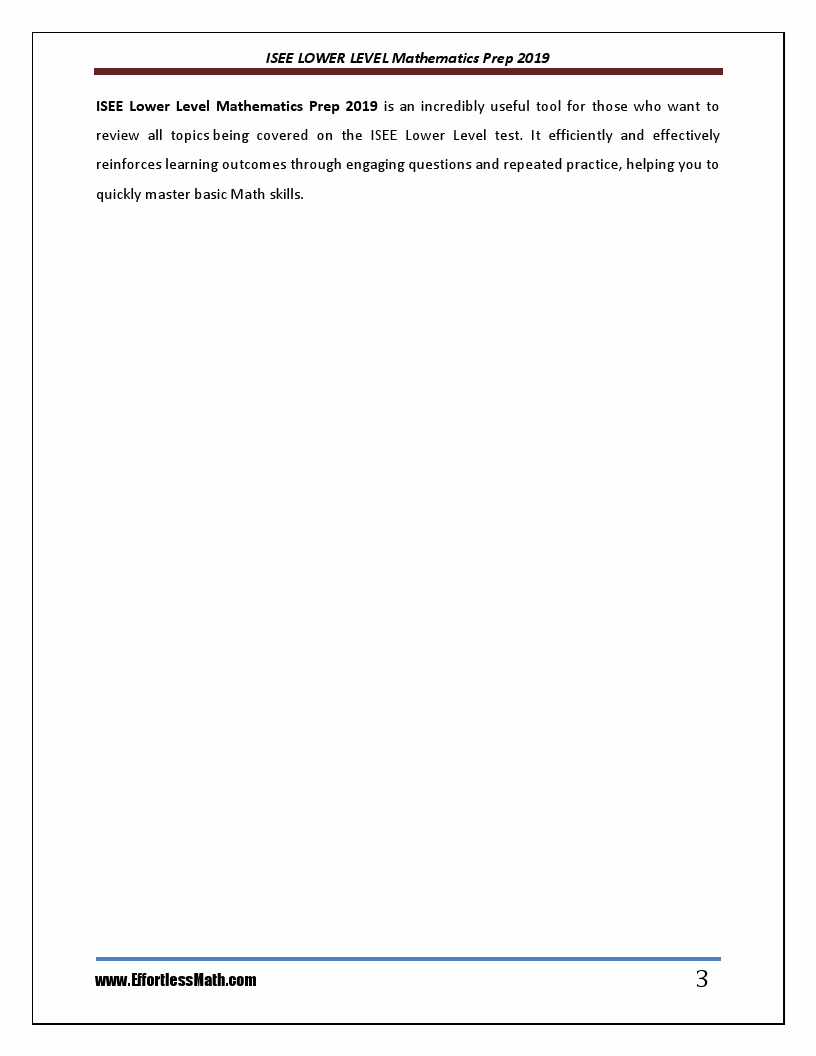 ISEE Lower Level Mathematics Prep 2019: A Comprehensive Review and ...