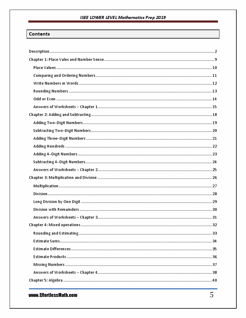 ISEE Lower Level Mathematics Prep 2019: A Comprehensive Review and ...