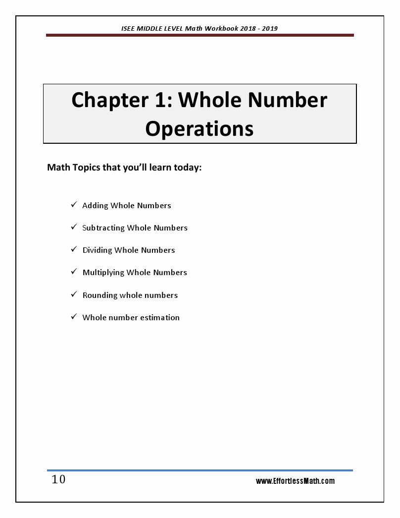ISEE MIDDLE LEVEL Math Workbook - : Review | Effortless Math