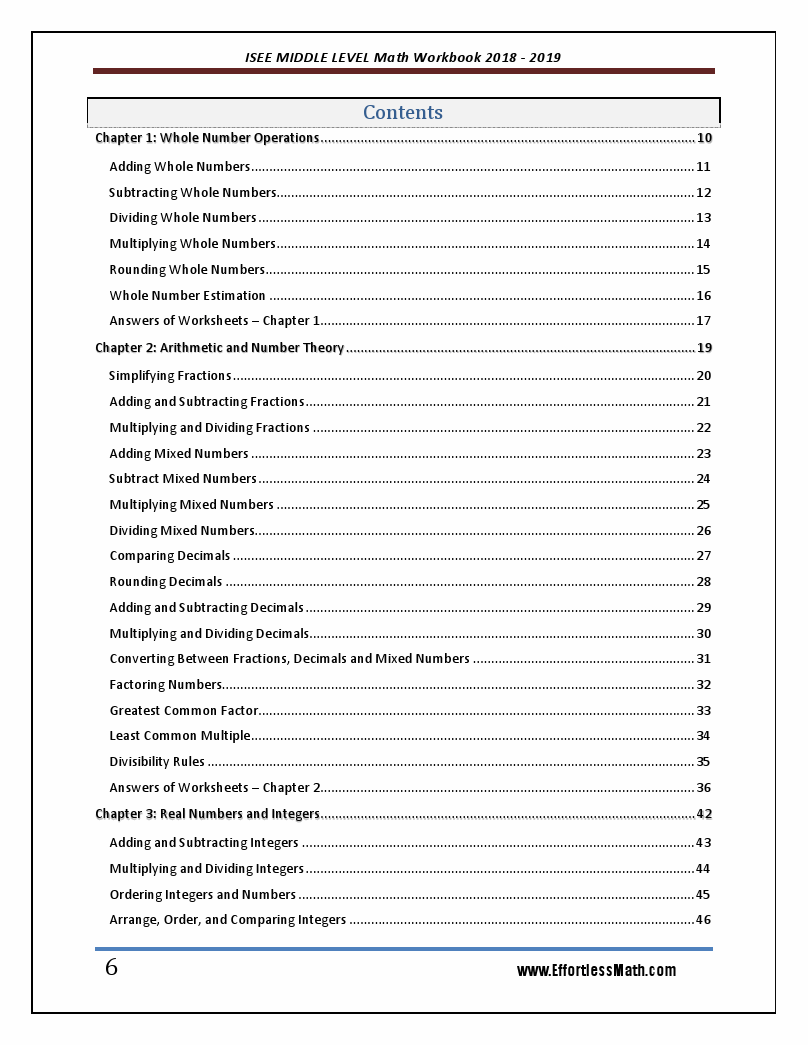 ISEE MIDDLE LEVEL Math Workbook 2018 – 2019: The Most Comprehensive ...