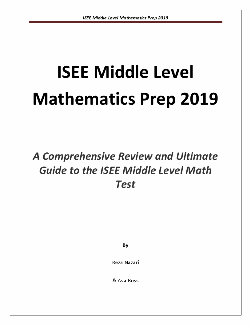ISEE Middle Level Mathematics Prep 2019: A Comprehensive Review and ...