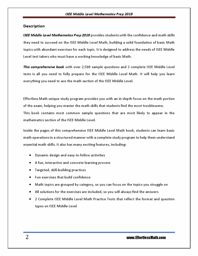 ISEE Middle Level Mathematics Prep 2019: A Comprehensive Review and ...