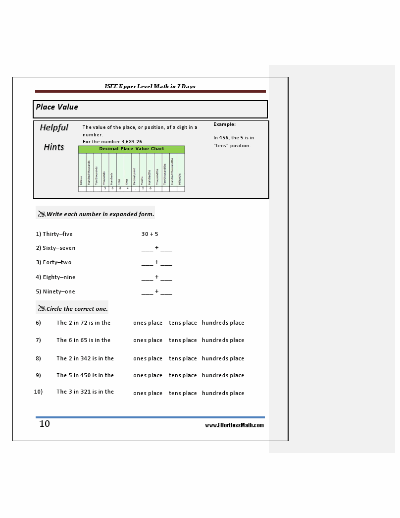 ISEE Upper Level Math in 7 Days: Step-By-Step Guide to Preparing for ...