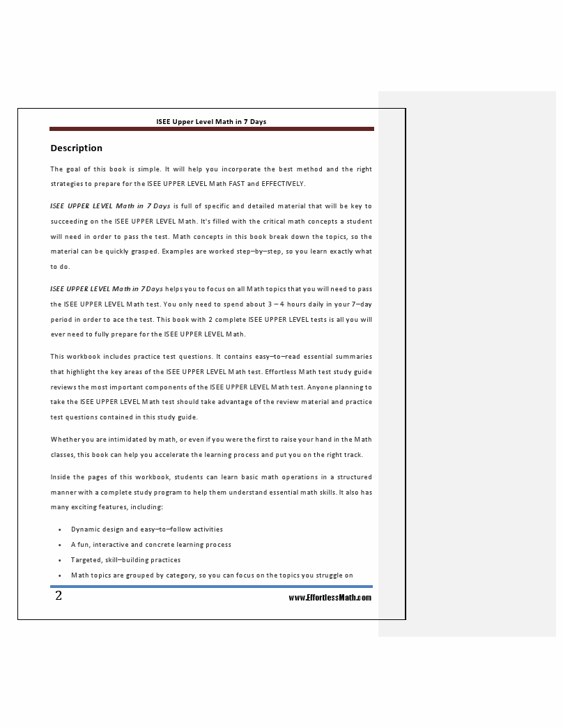 ISEE Upper Level Math in 7 Days: Step-By-Step Guide to Preparing for ...
