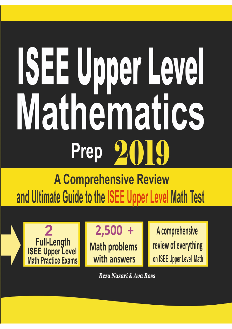 ISEE Upper Level Mathematics Prep 2019: A Comprehensive Review and ...