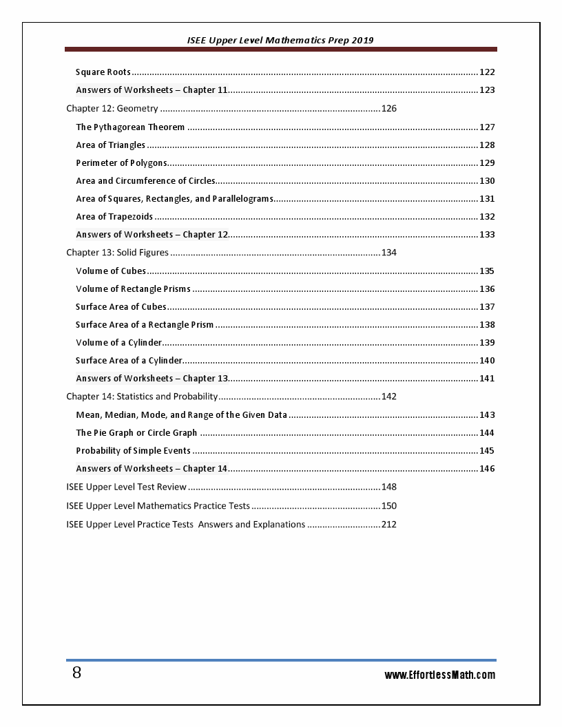 ISEE Upper Level Mathematics Prep 2019: A Comprehensive Review and ...