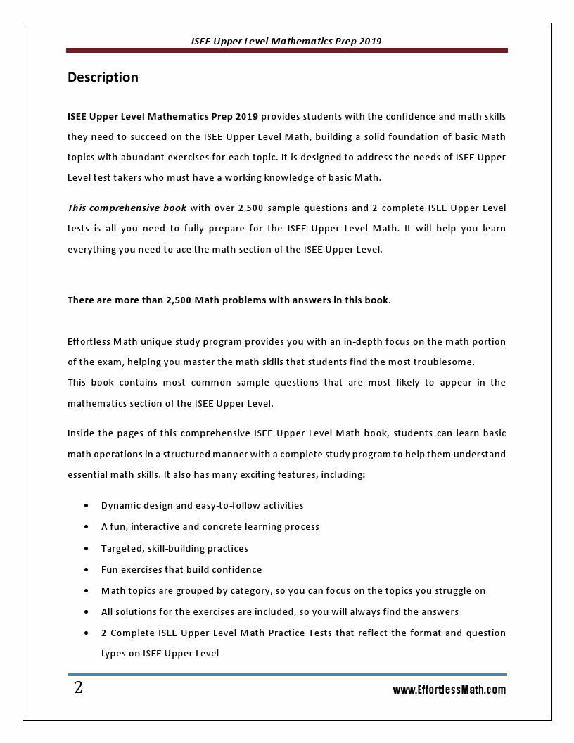 ISEE Upper Level Mathematics Prep 2019: A Comprehensive Review and ...