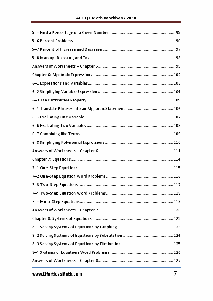 Math Workbook for AFOQT 2018: The Most Comprehensive Review for the ...