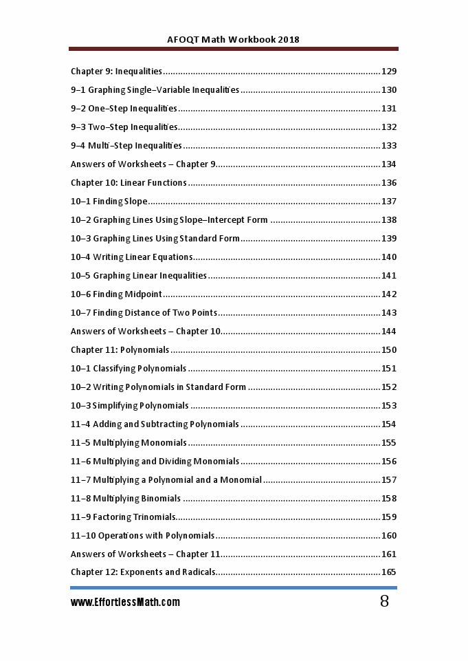 Math Workbook for AFOQT 2018: The Most Comprehensive Review for the ...