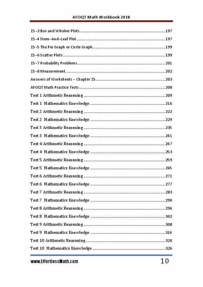 Math Workbook for AFOQT 2018: The Most Comprehensive Review for the ...