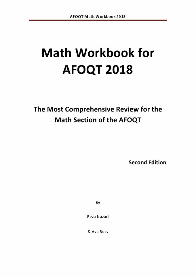 Math Workbook for AFOQT 2018: The Most Comprehensive Review for the ...