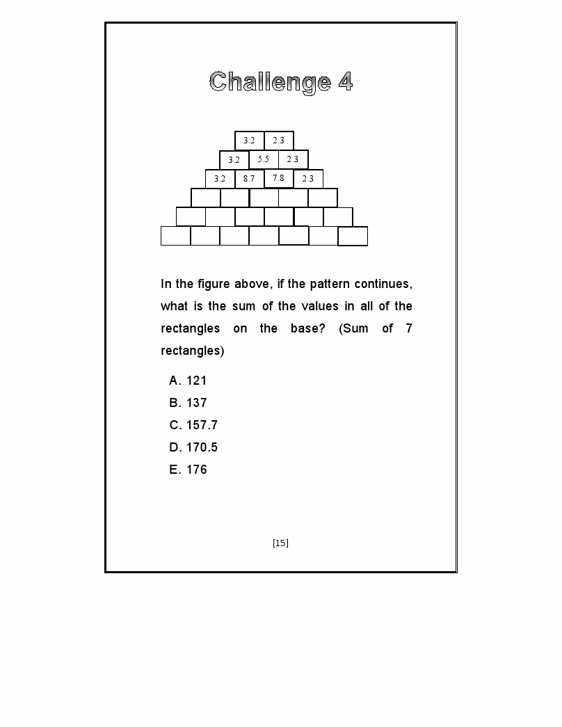 Math and Critical Thinking Challenges: For the Middle and High School ...