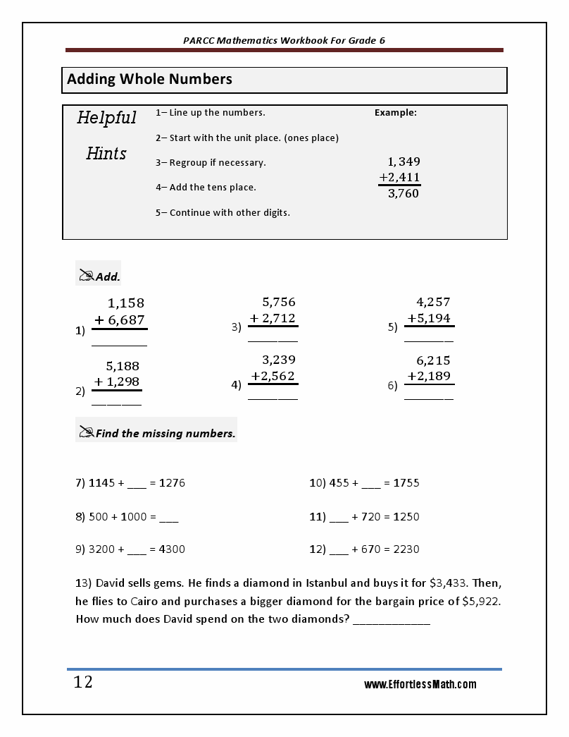 PARCC Mathematics Workbook For Grade 6: Step-By-Step Guide to Preparing ... PARCC Mathematics Workbook For Grade 6: Step-By-Step Guide to Preparing ...
