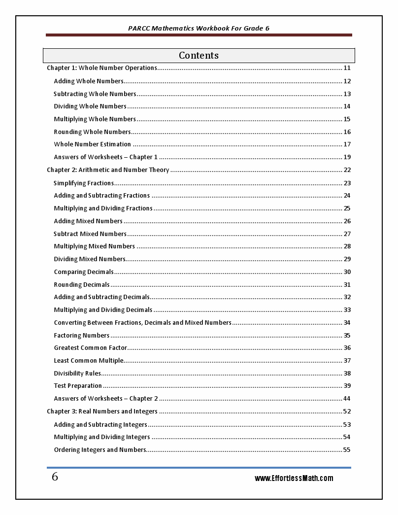 PARCC Mathematics Workbook For Grade 6: Step-By-Step Guide to Preparing ...
