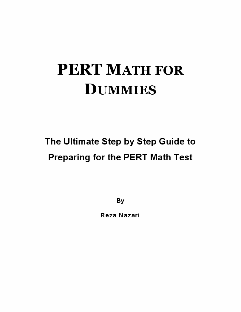 PERT Math for Beginners 2024: The Ultimate Step by Step Guide to ...