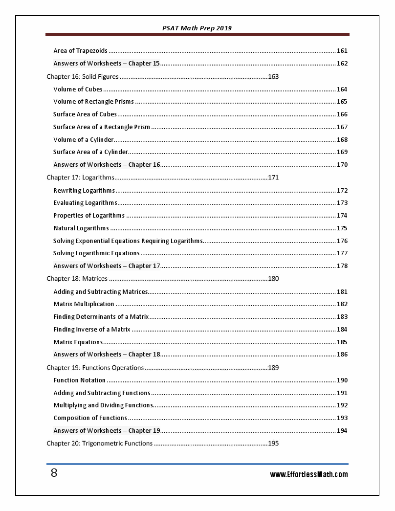 PSAT Math Prep 2019: A Comprehensive Review and Ultimate Guide to the ...