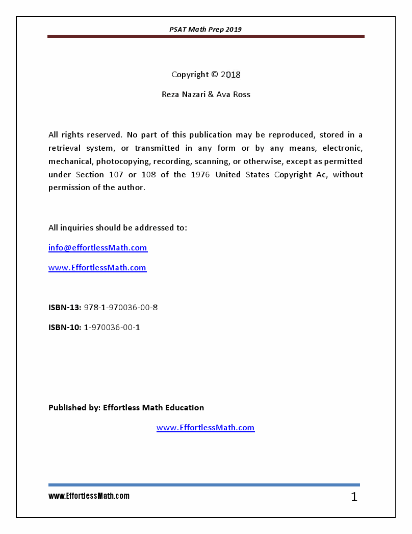 PSAT Math Prep 2019: A Comprehensive Review and Ultimate Guide to the ...