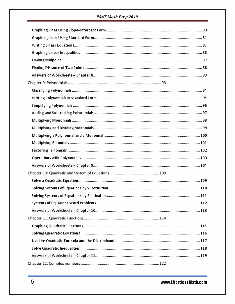 PSAT Math Prep 2019: A Comprehensive Review and Ultimate Guide to the ...