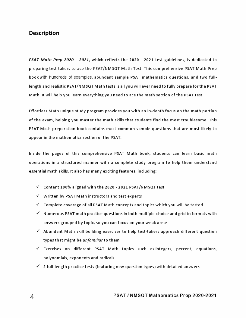 PSAT Math Prep 2020-2021: The Most Comprehensive Review and Ultimate ...