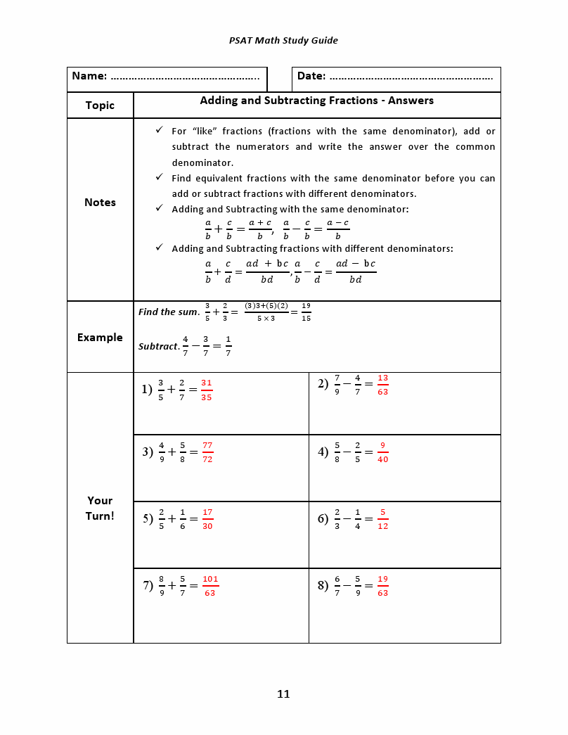 PSAT Math Study Guide 2020 – 2021: A Comprehensive Review and Step-By ...