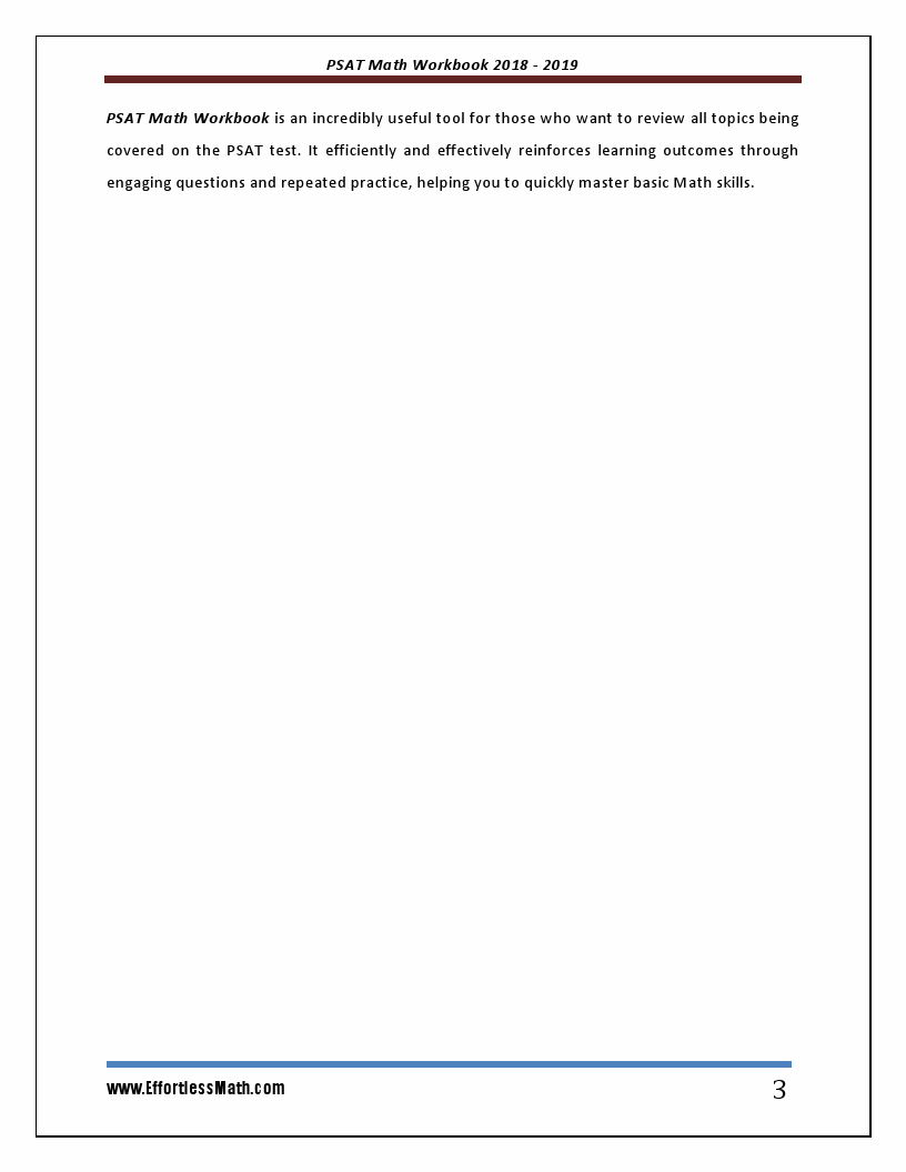 PSAT Math Workbook 2018 – 2019: The Most Comprehensive Review for the ...