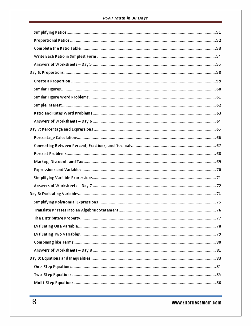 PSAT Math in 30 Days: The Ultimate Crash Course to Preparing for the ...
