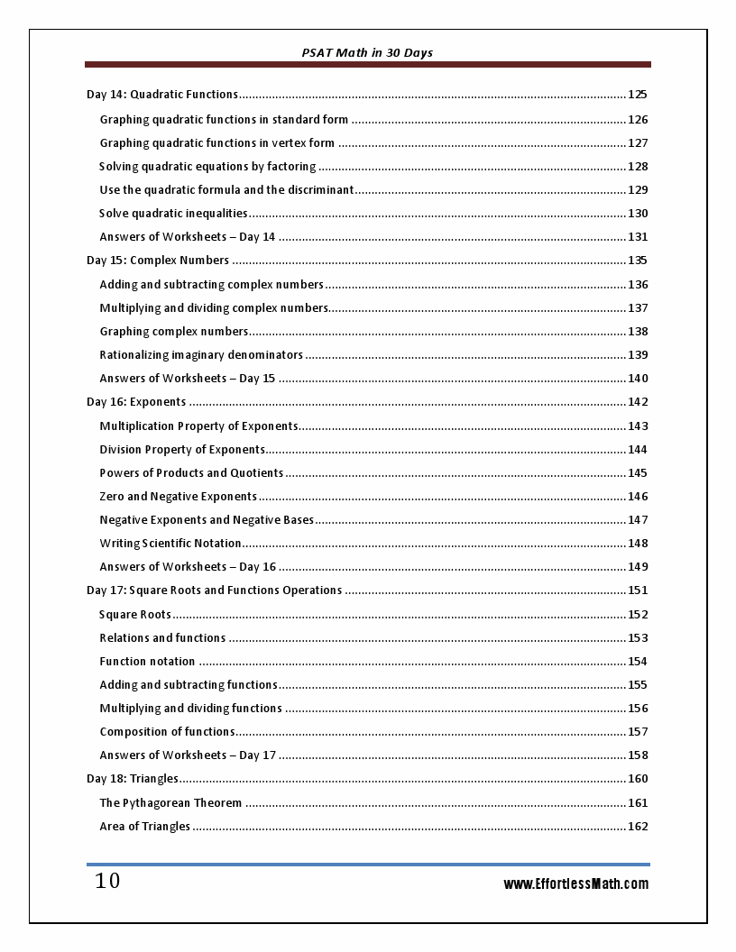 PSAT Math in 30 Days: The Ultimate Crash Course to Preparing for the ...