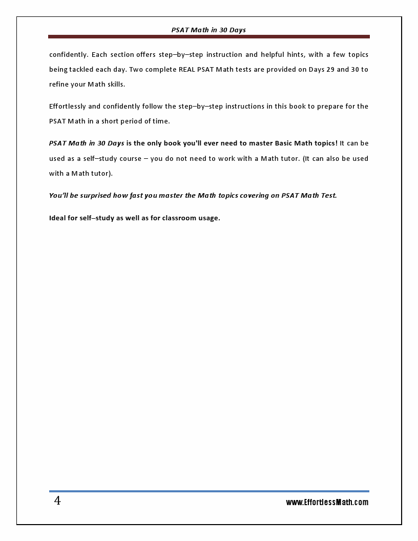 PSAT Math in 30 Days: The Ultimate Crash Course to Preparing for the ...