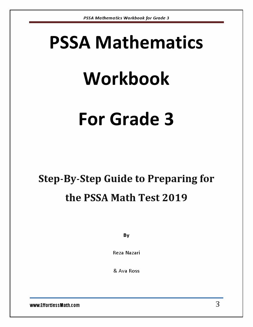 PSSA Mathematics Workbook For Grade 3: Step-By-Step Guide to Preparing ...