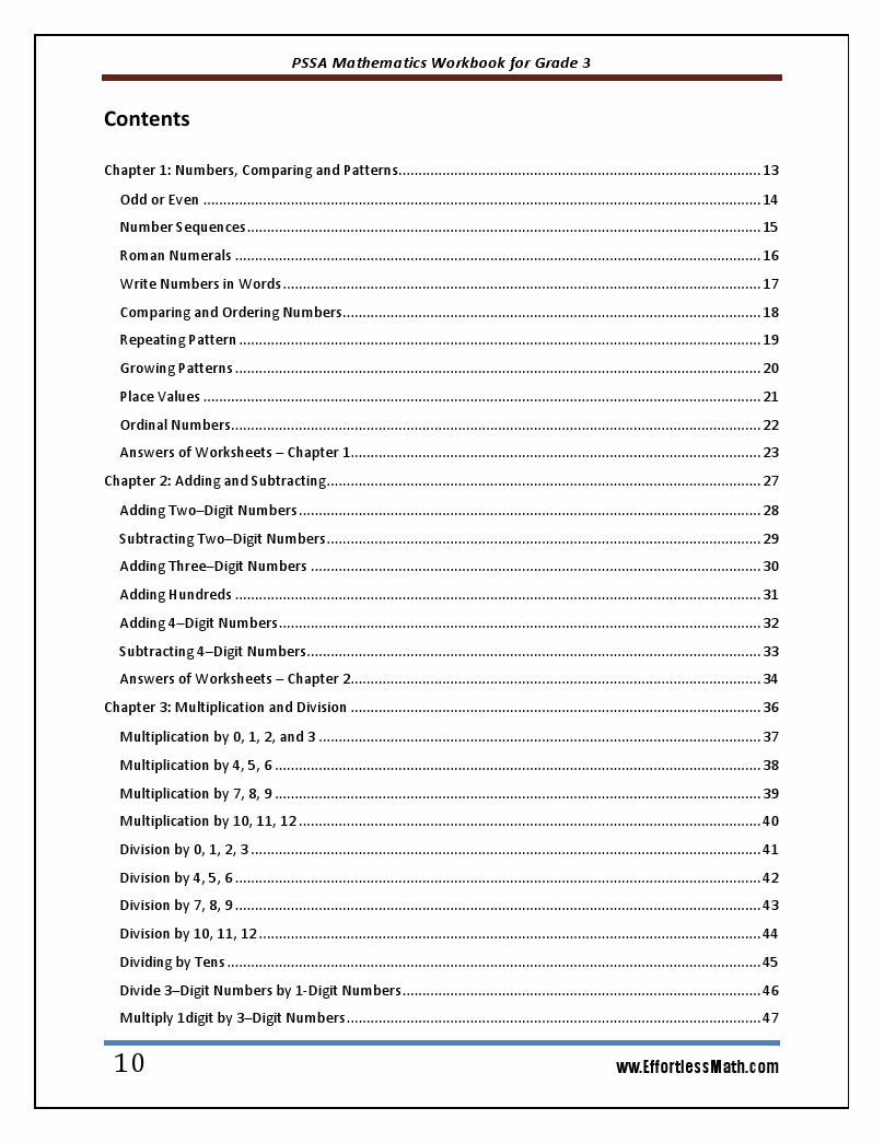 PSSA Mathematics Workbook For Grade 3: Step-By-Step Guide to Preparing ...