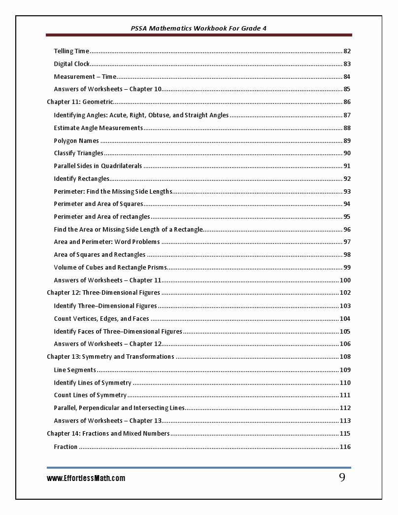 PSSA Mathematics Workbook For Grade 4: Step-By-Step Guide to Preparing ...