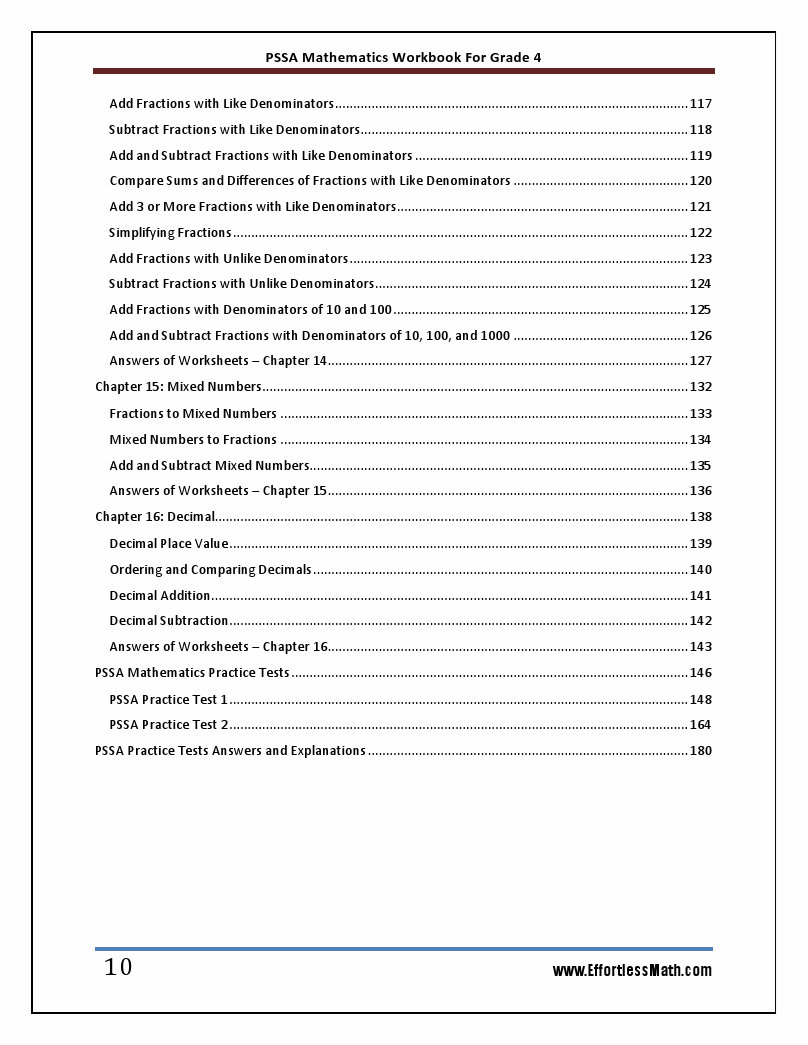 PSSA Mathematics Workbook For Grade 4: Step-By-Step Guide to Preparing ...