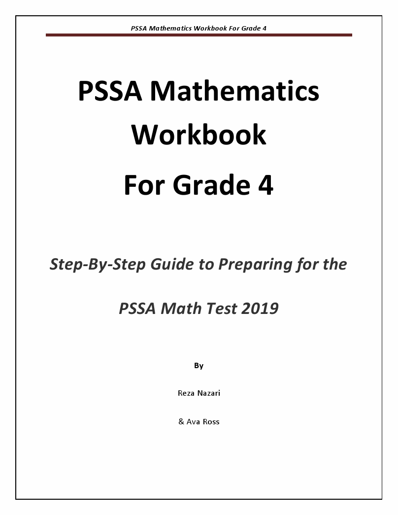 PSSA Mathematics Workbook For Grade 4: Step-By-Step Guide to Preparing ...