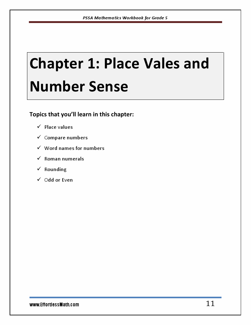 PSSA Mathematics Workbook For Grade 5: Step-By-Step Guide to Preparing ...