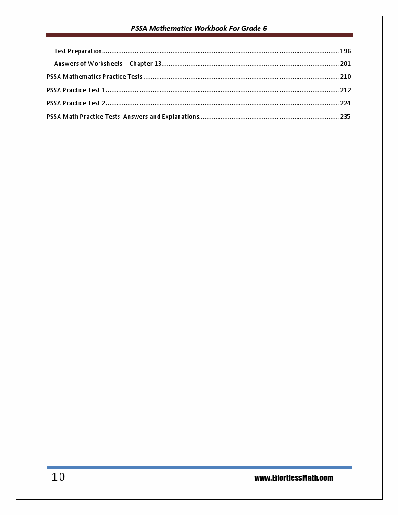 PSSA Mathematics Workbook For Grade 6: Step-By-Step Guide to Preparing ...