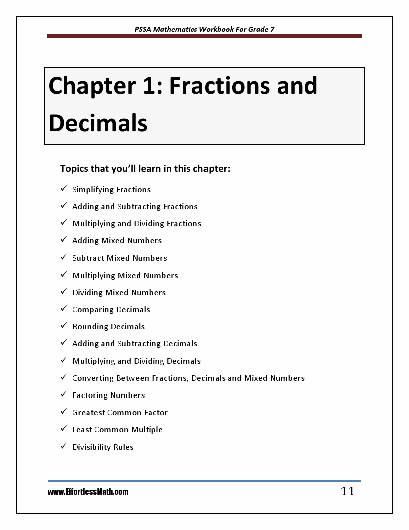 PSSA Mathematics Workbook For Grade 7: Step-By-Step Guide to Preparing ...