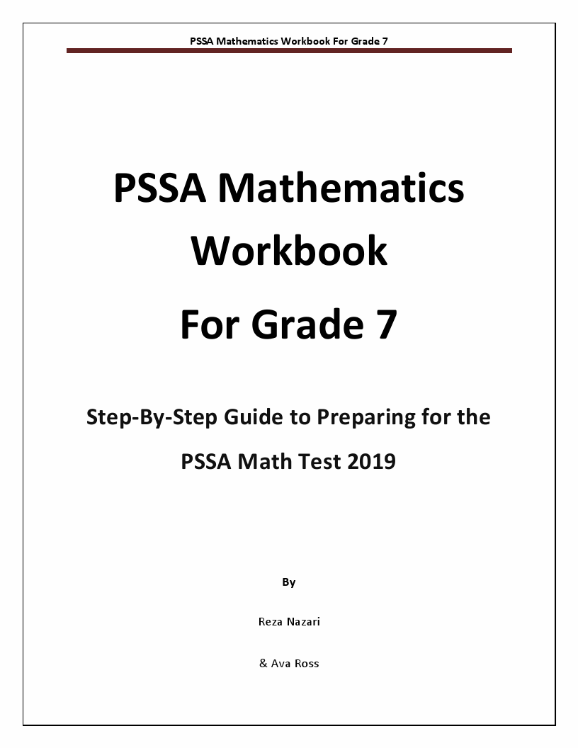 PSSA Mathematics Workbook For Grade 7: Step-By-Step Guide to Preparing ...