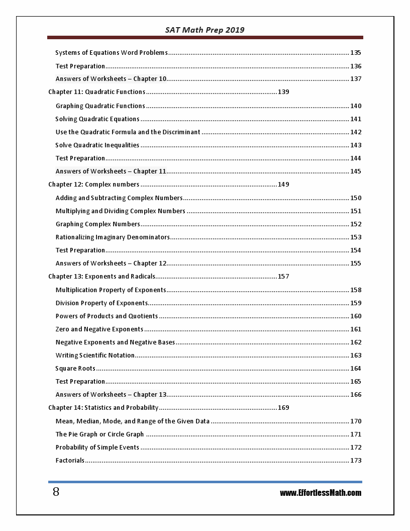SAT Math Prep 2019: A Comprehensive Review and Ultimate Guide to the ...
