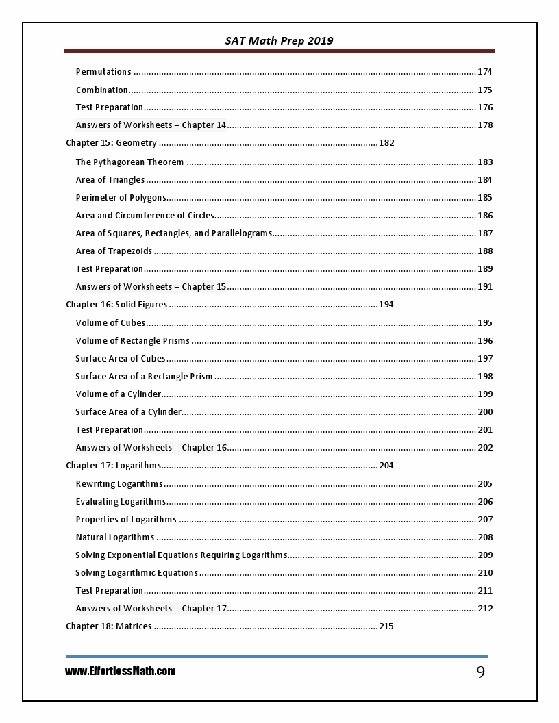 SAT Math Prep 2019: A Comprehensive Review and Ultimate Guide to the ...